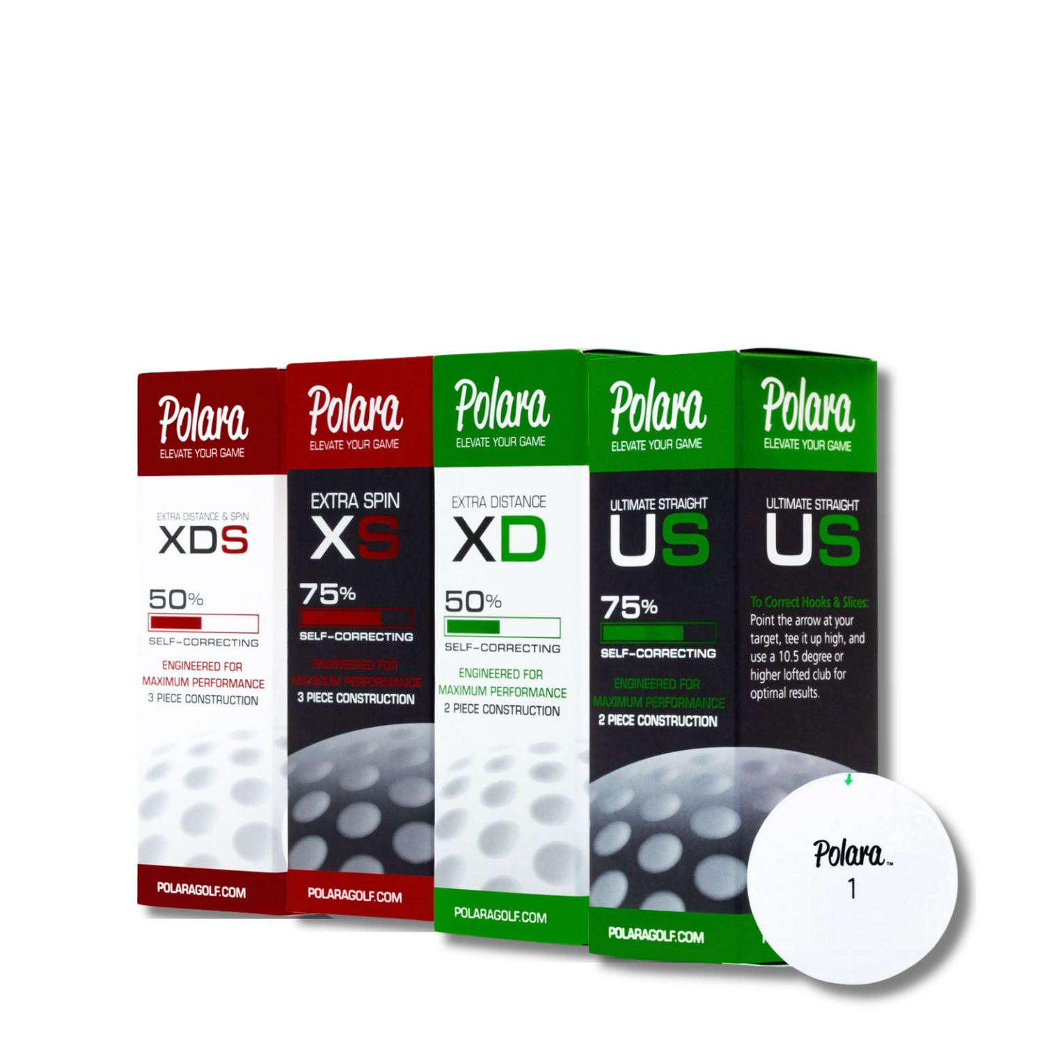 Ultimate Straight Golf Balls - Polara Golf